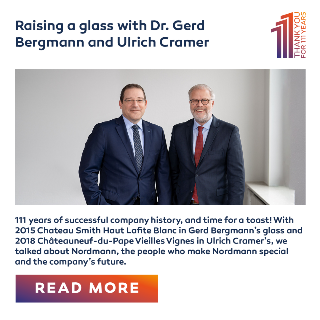 Raising a glass with Dr. Gerd Bergmann and Ulrich Cramer - Thank you ...