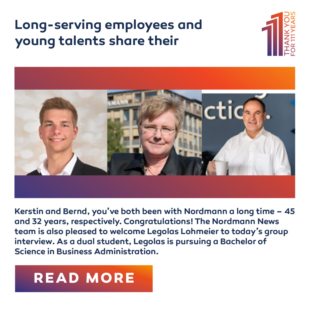 Long-serving employees and young talents share their experiences - Thank you for 111 years ...